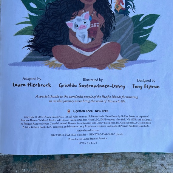 Disney | Toys | Disneys Moana Little Golden Book | Poshmark